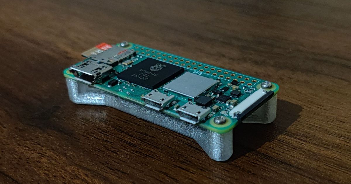 Pi Zero (W and 2W) mount bracket by Danny with 3D's | Download free STL ...