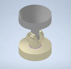 Grip Ball 50mm with rectangular socket by Nestor9dw | Download free STL ...