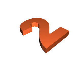number 2 by chananel | Download free STL model | Printables.com