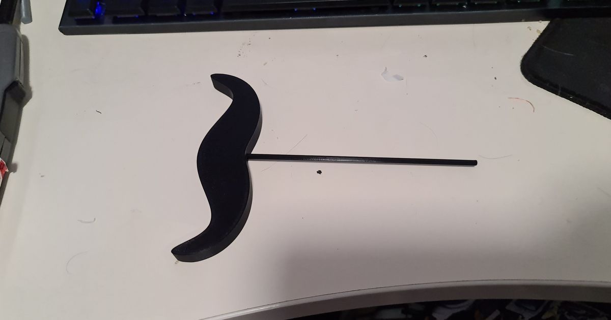 Moustache on a Stick Party Favour/Prop by JaquesTheMonkey | Download ...