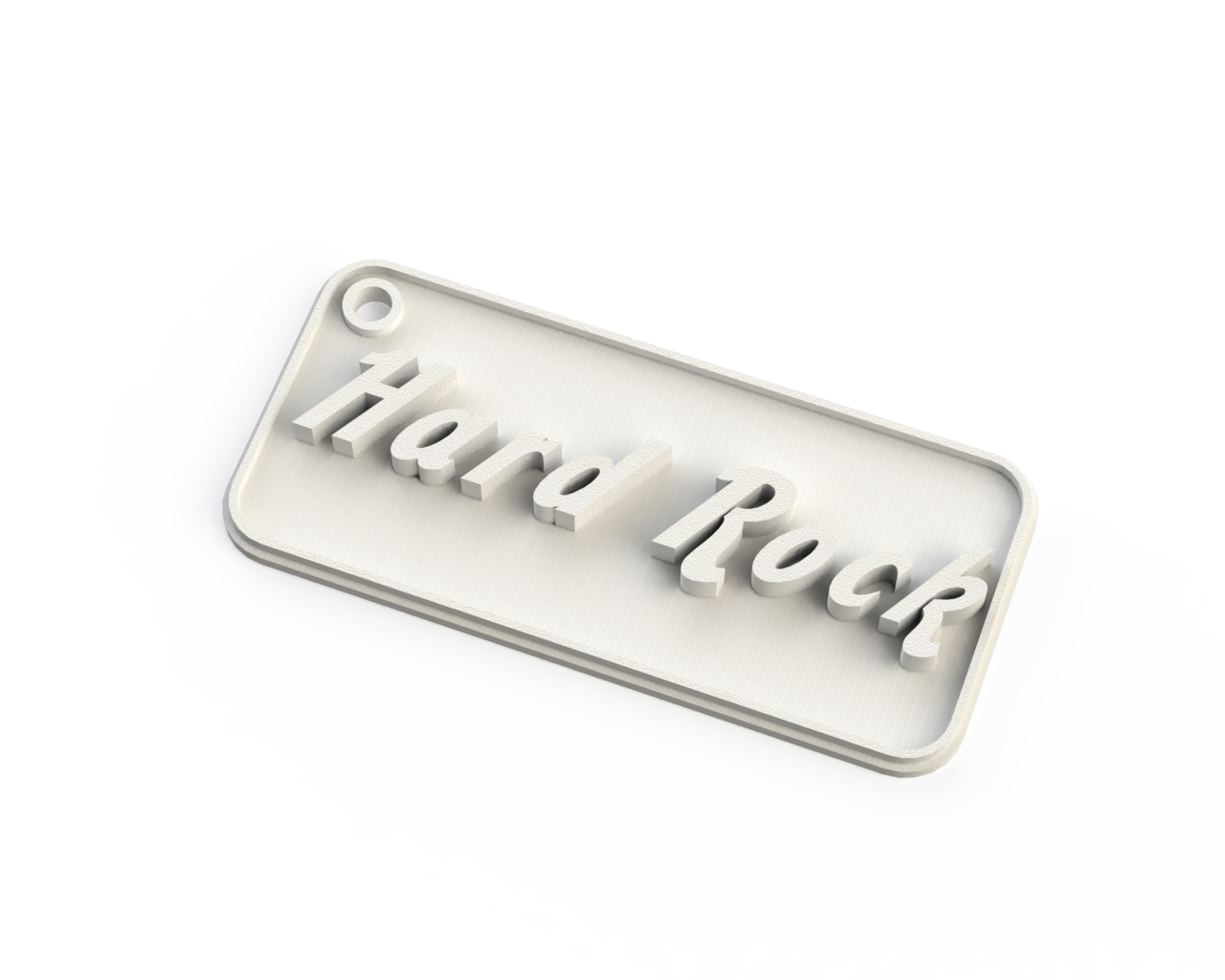 3D PRINT - KEYCHAIN HARD ROCK by Resphiq Ann | Download free STL model ...