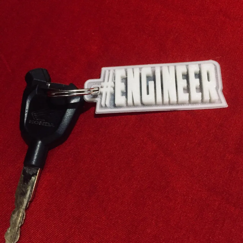 KEYCHAIN ENGINEER by Resphiq Ann | Download free STL model | Printables.com