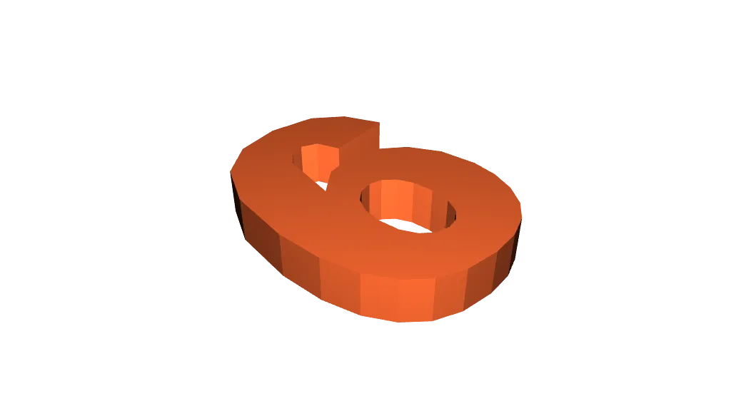 number 6 by chananel | Download free STL model | Printables.com