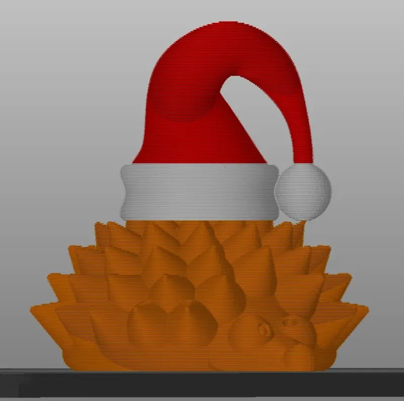 Festive Hedgehog ~ A 3D Printer stress test by E3D | Download free STL ...