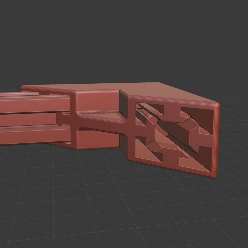Screwless 2020 Extrusion Brace by Salt | Download free STL model ...