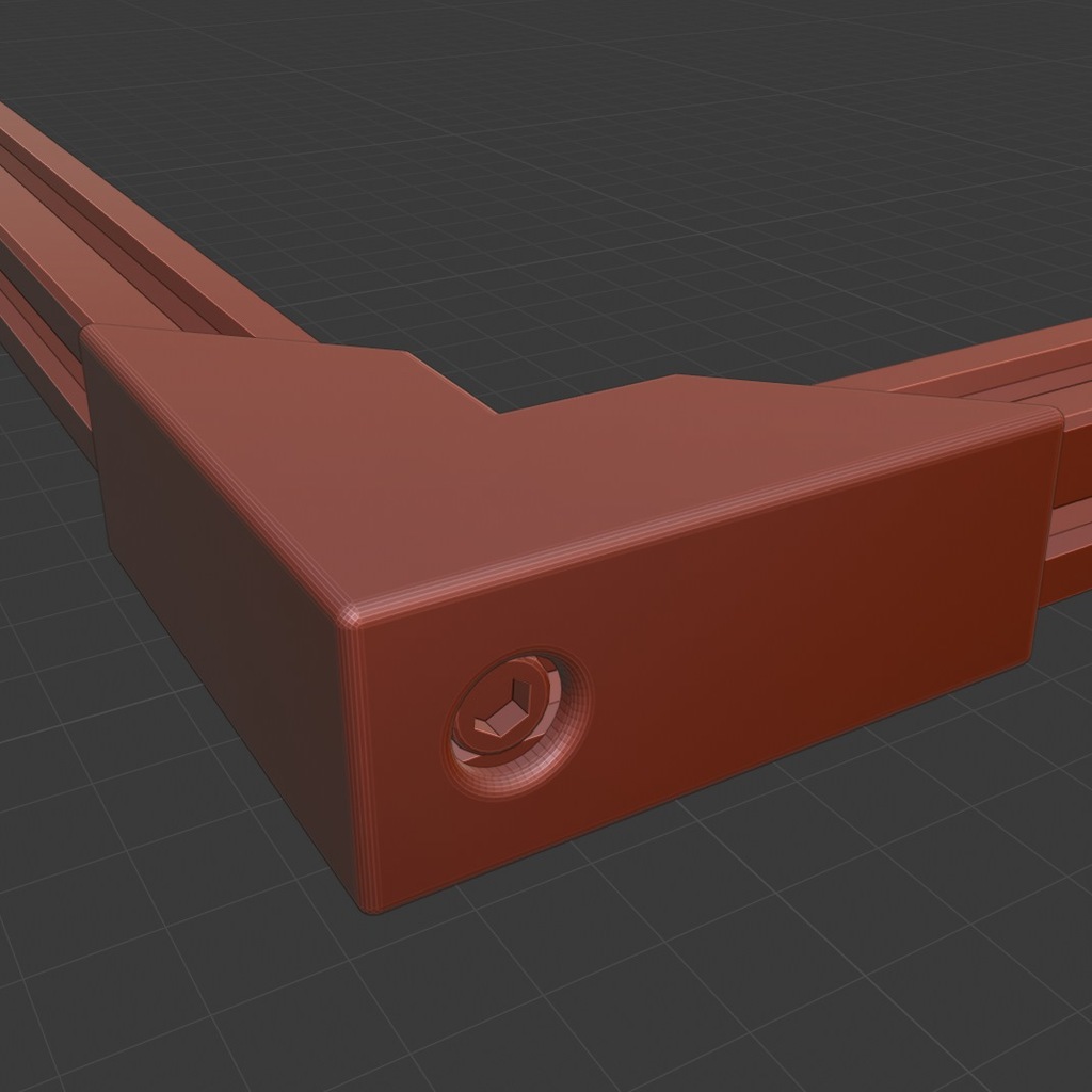 Screwless 2020 Extrusion Brace by Salt | Download free STL model ...