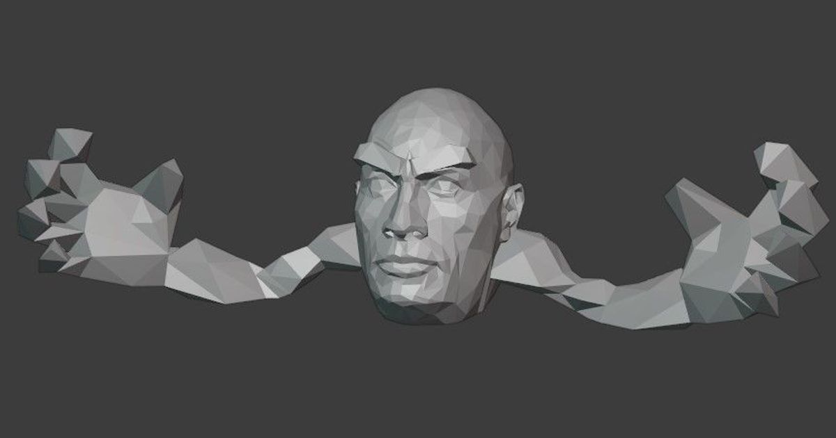 Georock - (The Rock + Geodude) by ThinAir3D | Download free STL model ...