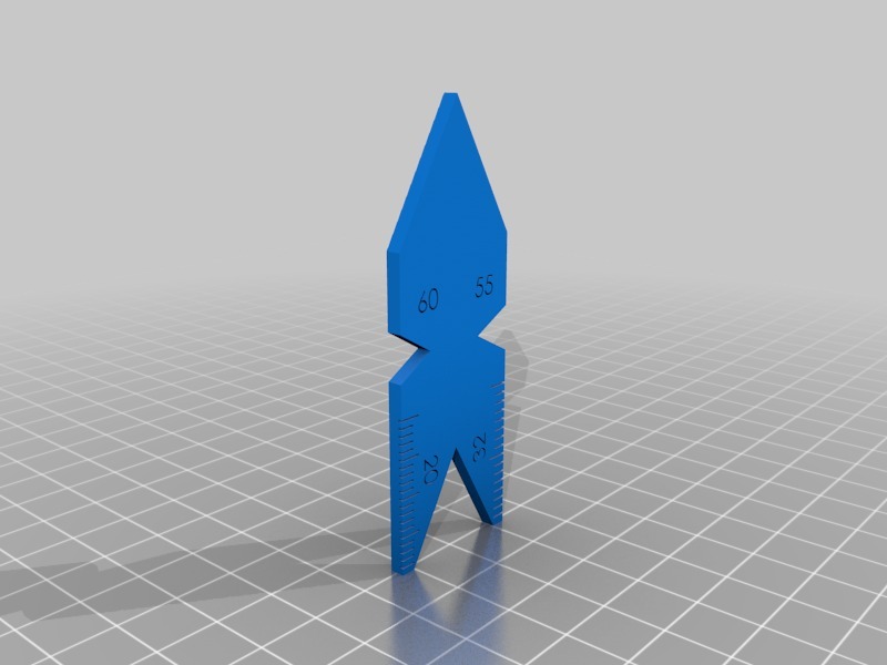 Lathe 60 degree angle thread checker tool by A3D Printing Farm ...