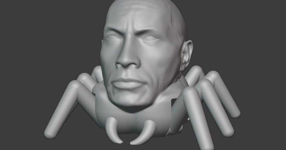 The Arocknid (The Rock + Gizo The Spider) - No Supports von ThinAir3D ...