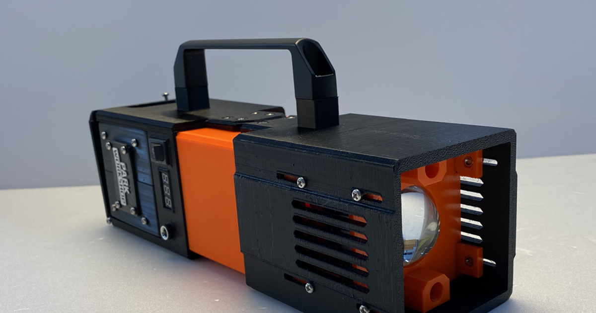 Powerful 100W Flashlight by Newtle Kim | Download free STL model ...