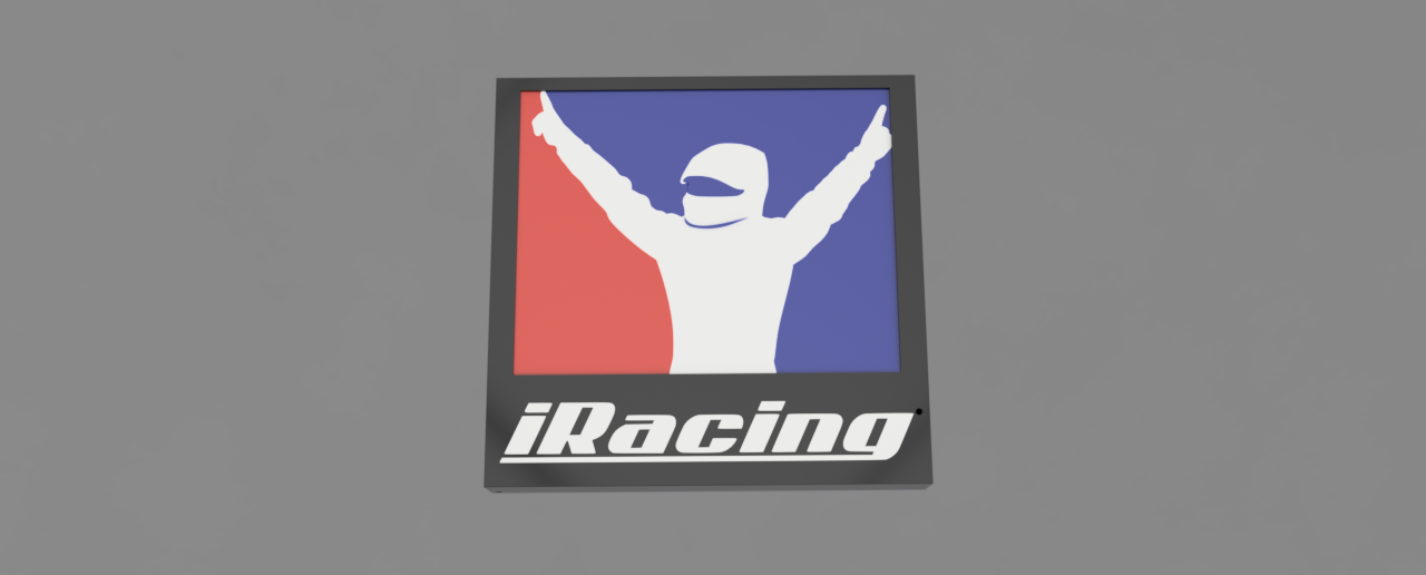 iRacing Logo Lamp Led by @Madryn3d | Download free STL model ...