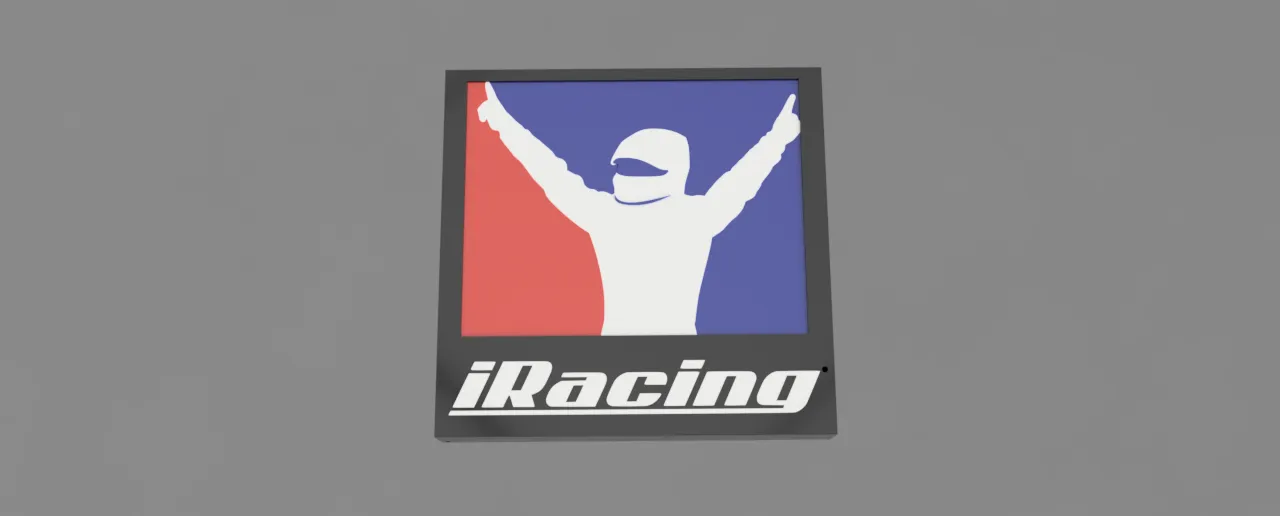iRacing Logo Lamp Led by @Madryn3d | Download free STL model ...