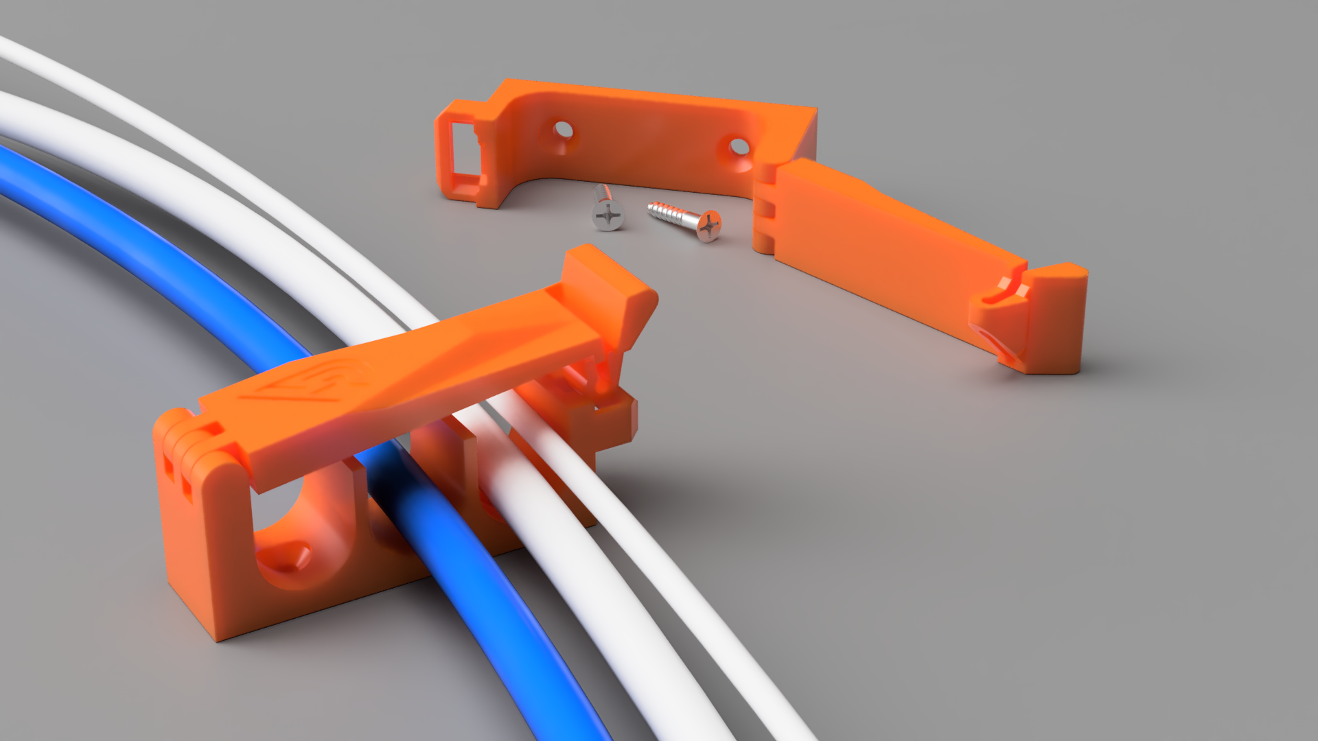 Hinged Cable Clip V2 by Jerrari | Download free STL model | Printables.com