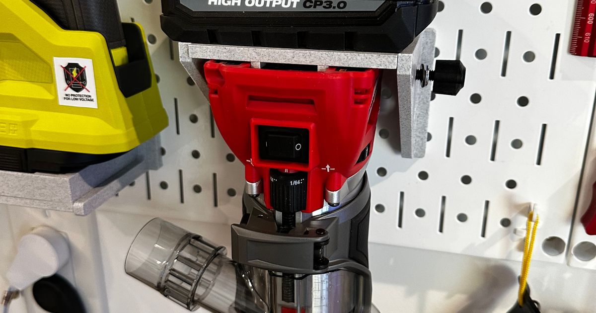 Milwaukee Router Holder for Wall Control System by SirPrintsALot ...