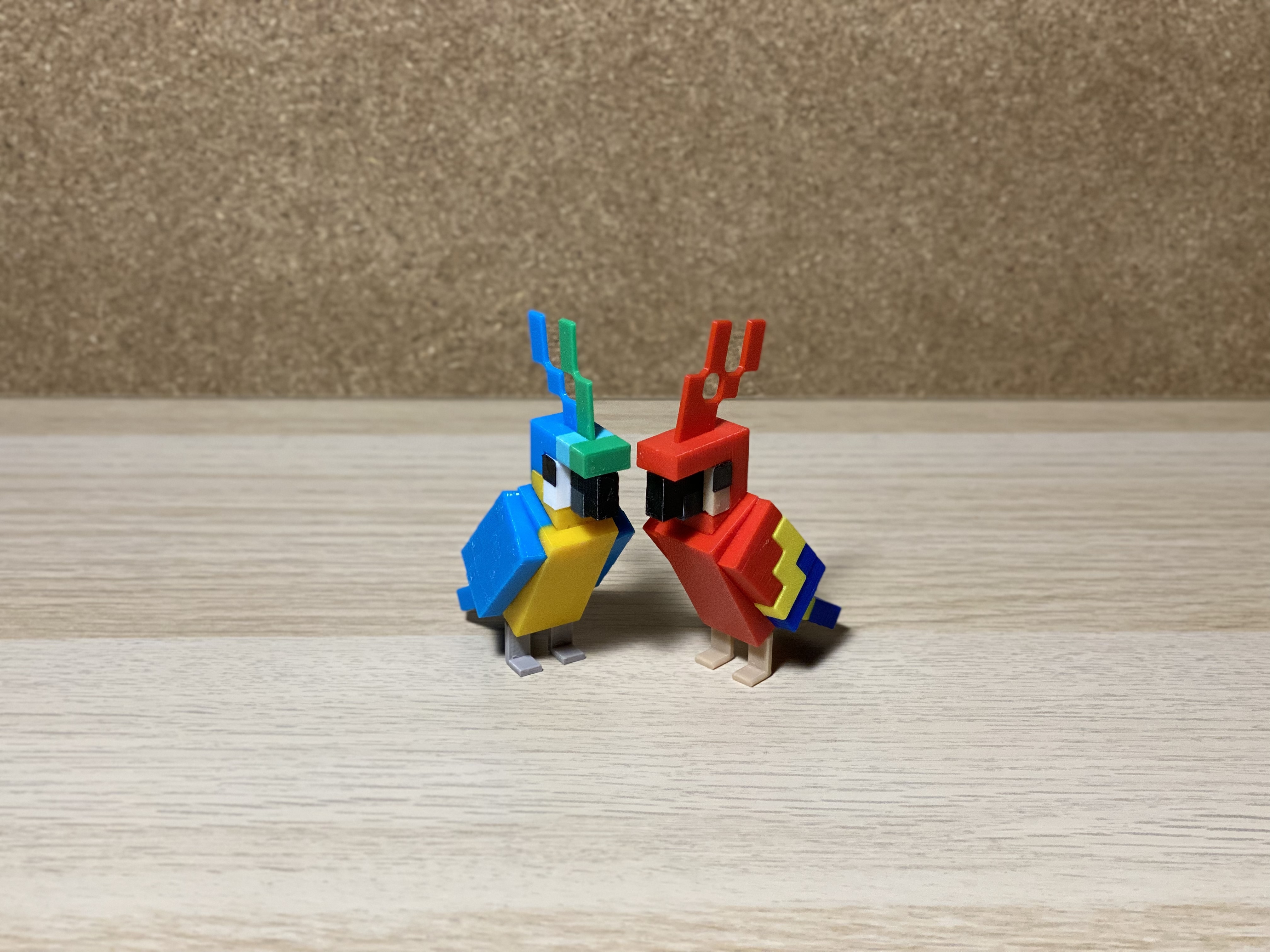 Cyan Parrot (Minecraft) by Lazlo | Download free STL model | Printables.com
