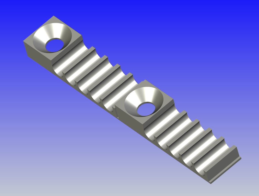 Cable clamp 2.5mm2 modular by GeertL | Download free STL model ...