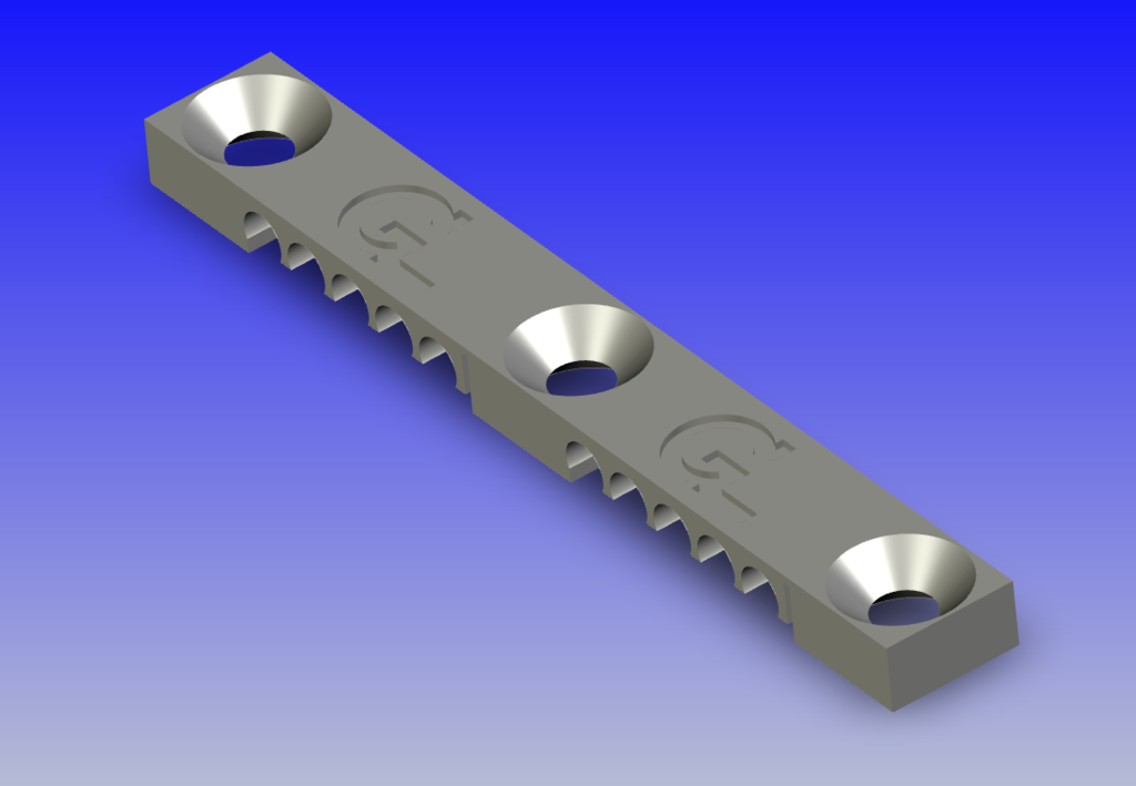 Cable clamp 2.5mm2 modular by GeertL | Download free STL model ...