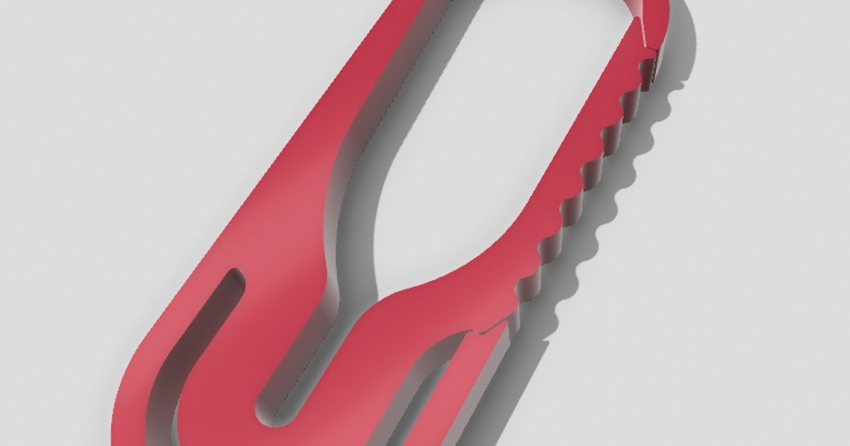 Simple keychain carabiner by Printonaut | Download free STL model ...