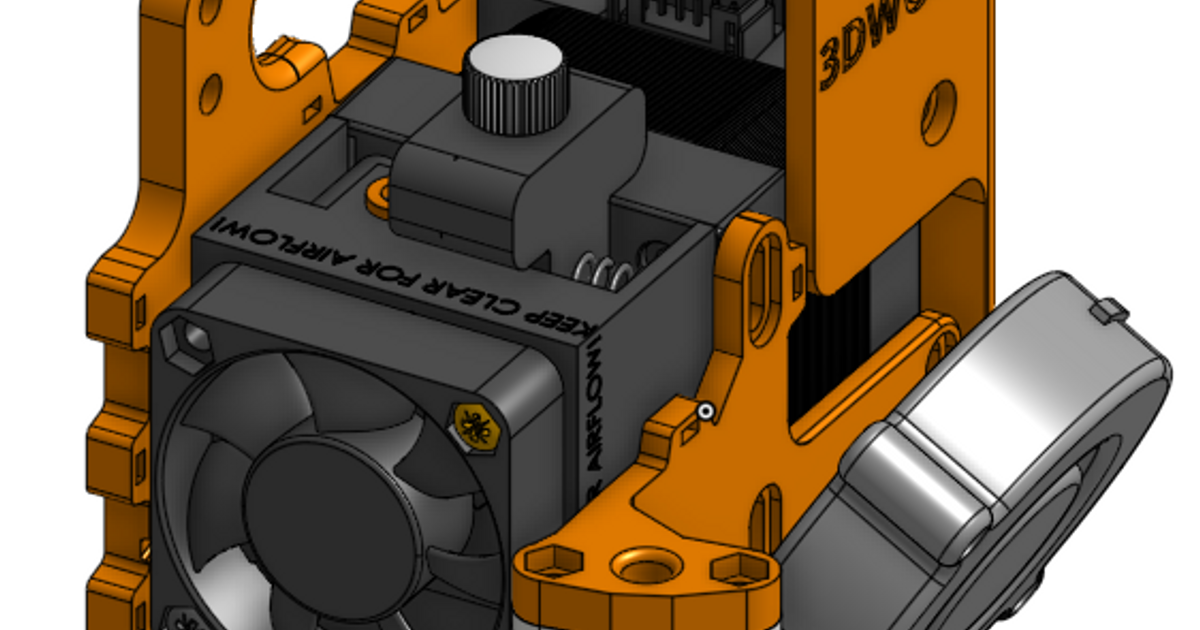 Ender/CR10 MGN12H Rails Hemera Revo System with fan and bltouch holder ...