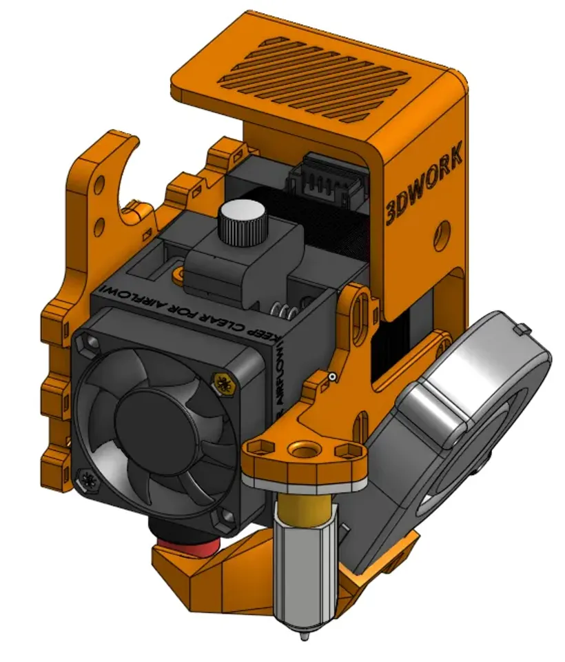Ender/CR10 MGN12H Rails Hemera Revo System with fan and bltouch holder by 3Dwork.io | Download ...