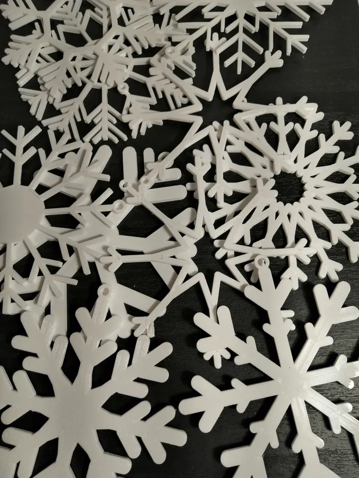 Snowflake - Decoration for hanging by Hrae | Download free STL model ...