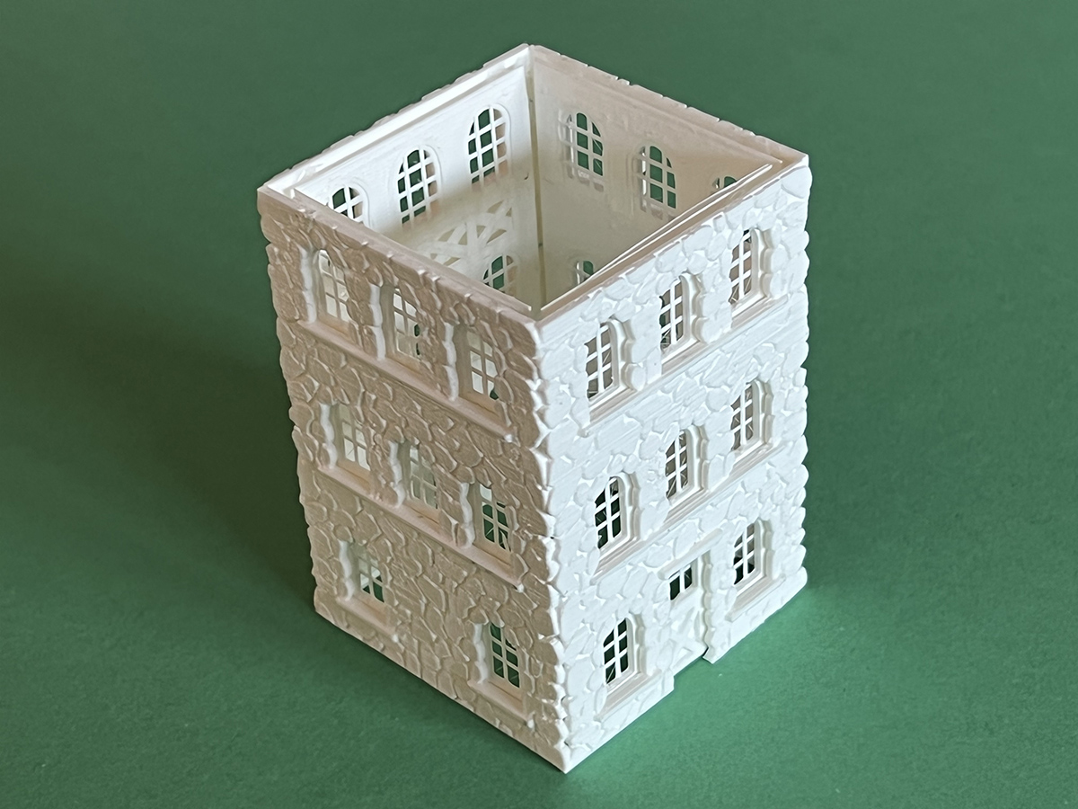 STONE APT. BLDG. HO SCALE MODEL RAILROAD by Juniper | Download free STL ...