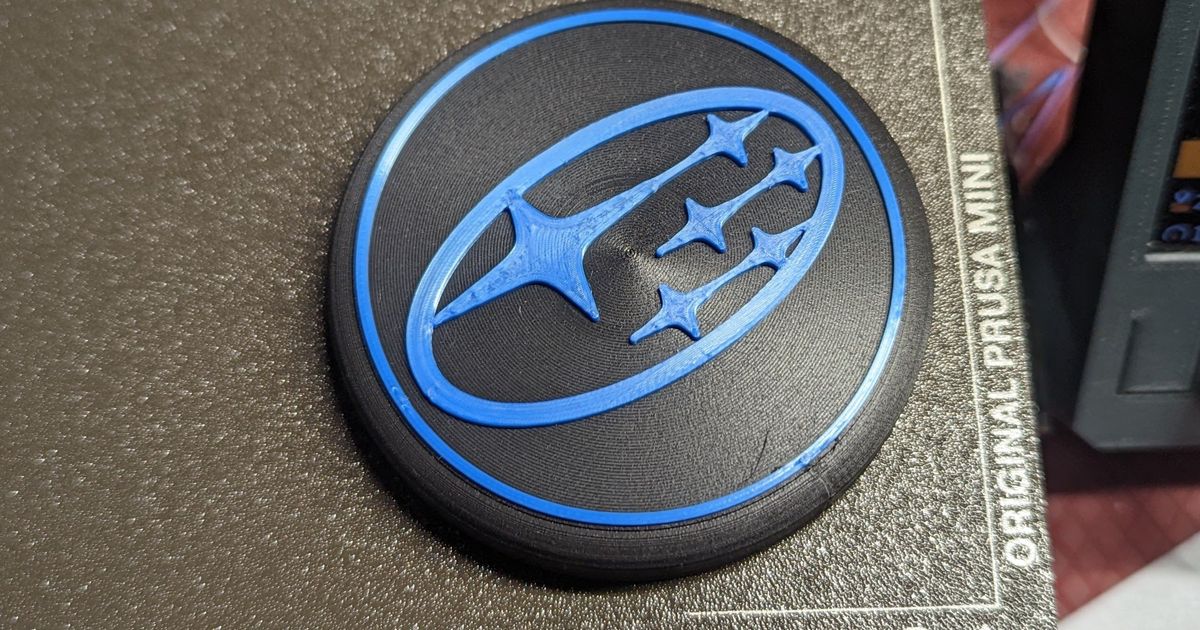 Subaru 62mm Steel Wheel Cap by Jamehz | Download free STL model ...