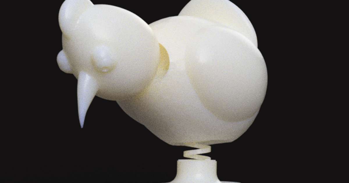 Betty the Bobbin' Chicken by Gindyman | Download free STL model ...