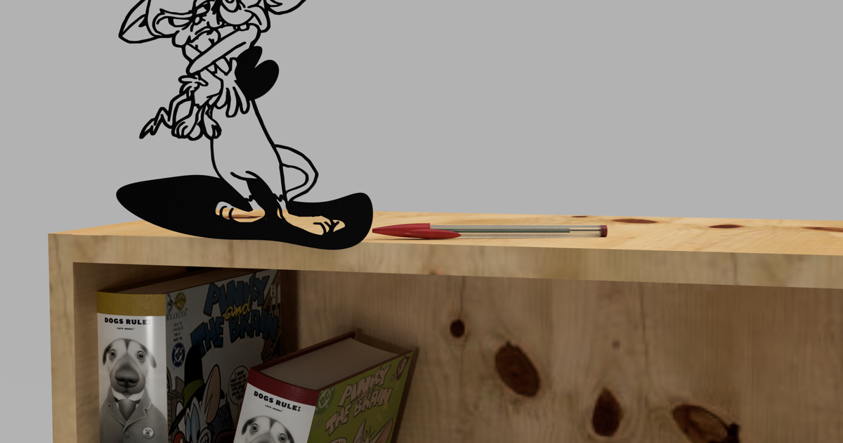 Pinky hugging The Brain by Joe | Download free STL model | Printables.com