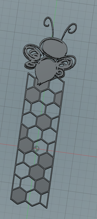 Bee-mark (Bookmark) bordered by Xer0 | Download free STL model ...
