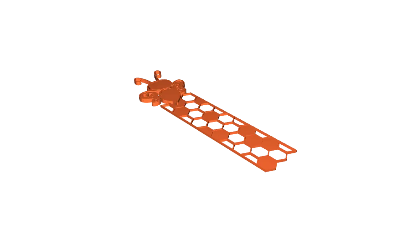 Bee-mark (Bookmark) bordered by Xer0 | Download free STL model ...