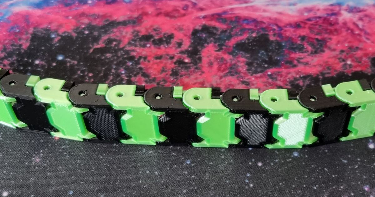 Reinforced Cable Chains for 3D Printer by Man-in-Black | Download free ...