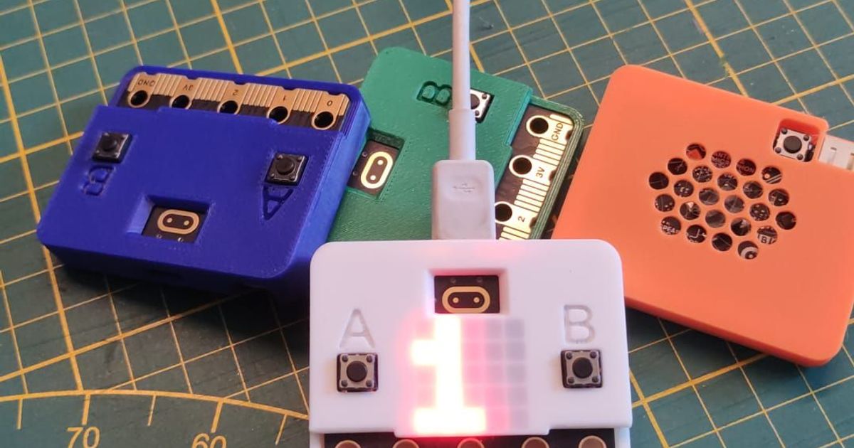BBC Micro:Bit V2 case by Udenjpg | Download free STL model | Printables.com