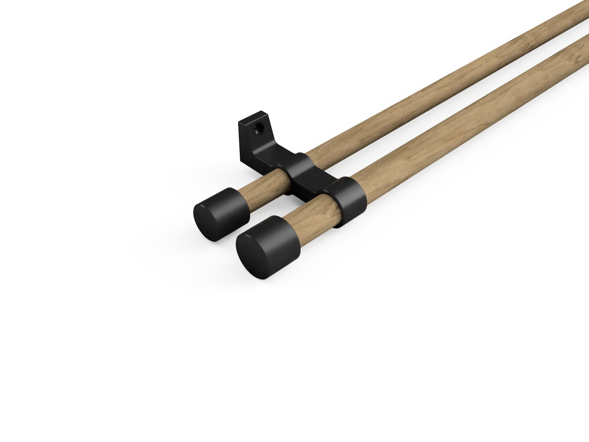 Simple curtain rod holder for 25mm and 20mm rods by MakerTom | Download ...