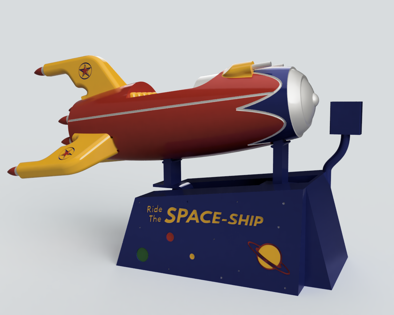 Retro Rocket Bobblehead - Arcade Ride by BassettDesigns | Download free ...