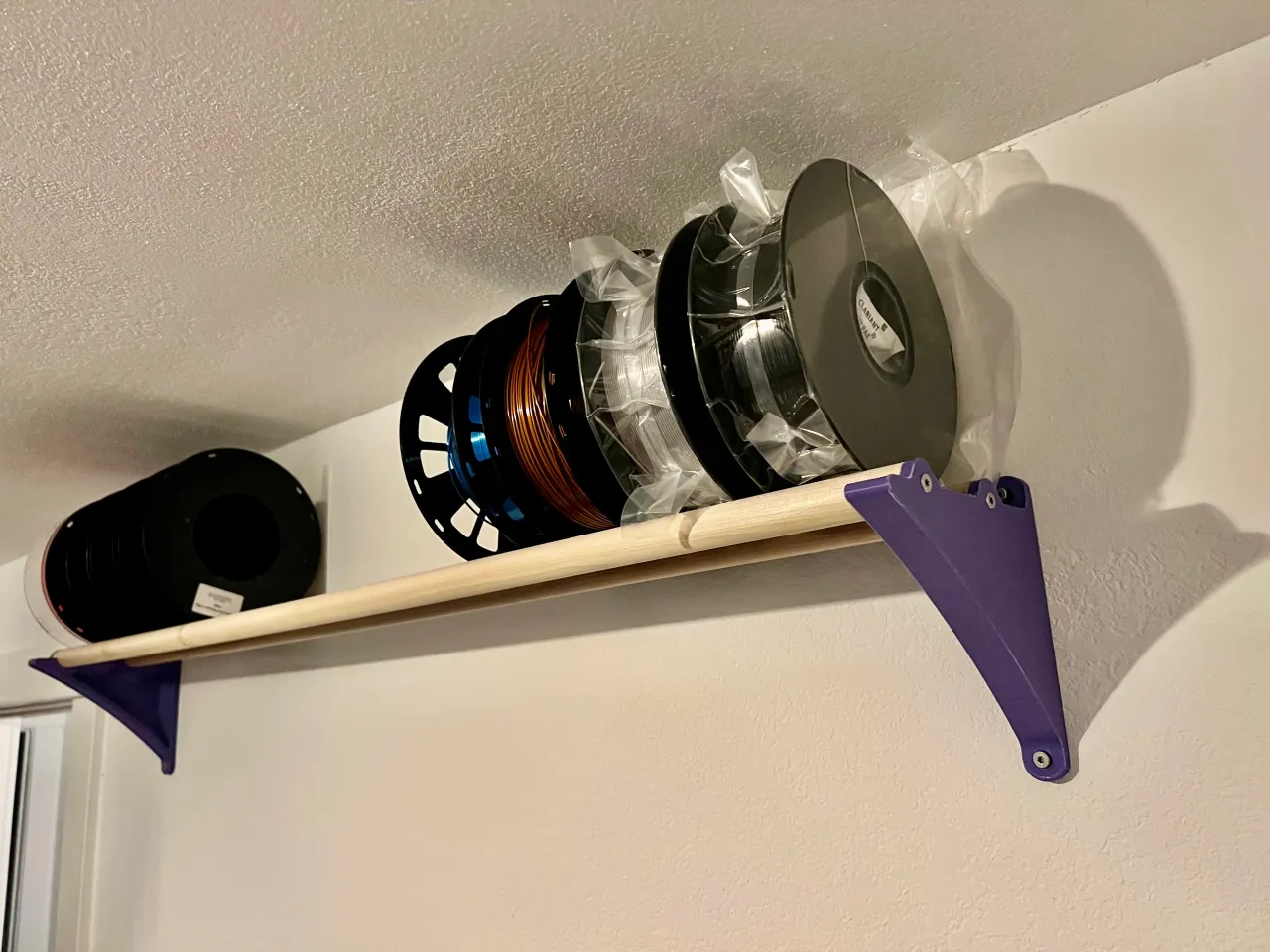 Filament storage brackets (wall mount) by brucem | Download free STL ...