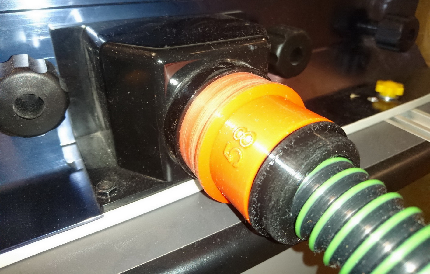 BOSCH RA1171 Dust Port Adapter 58 mm with "click and clean" hose ...