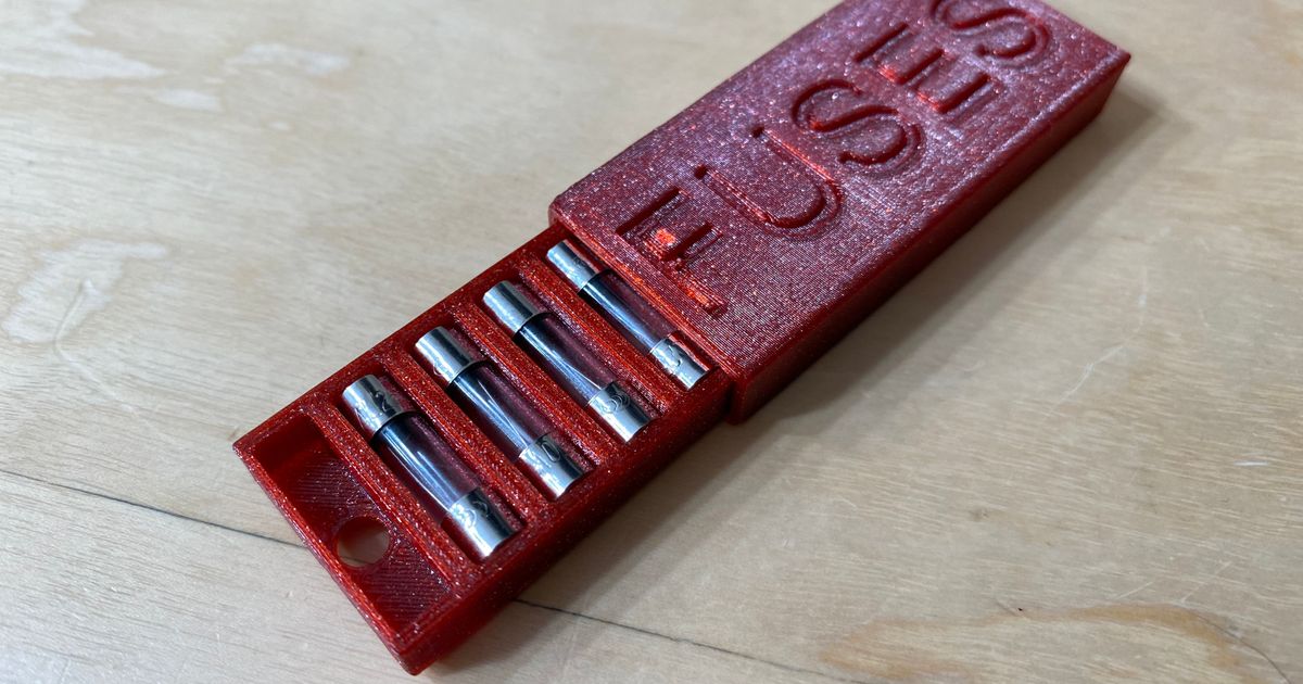 Spare 20mm Glass Fuse Holder by acojon | Download free STL model ...