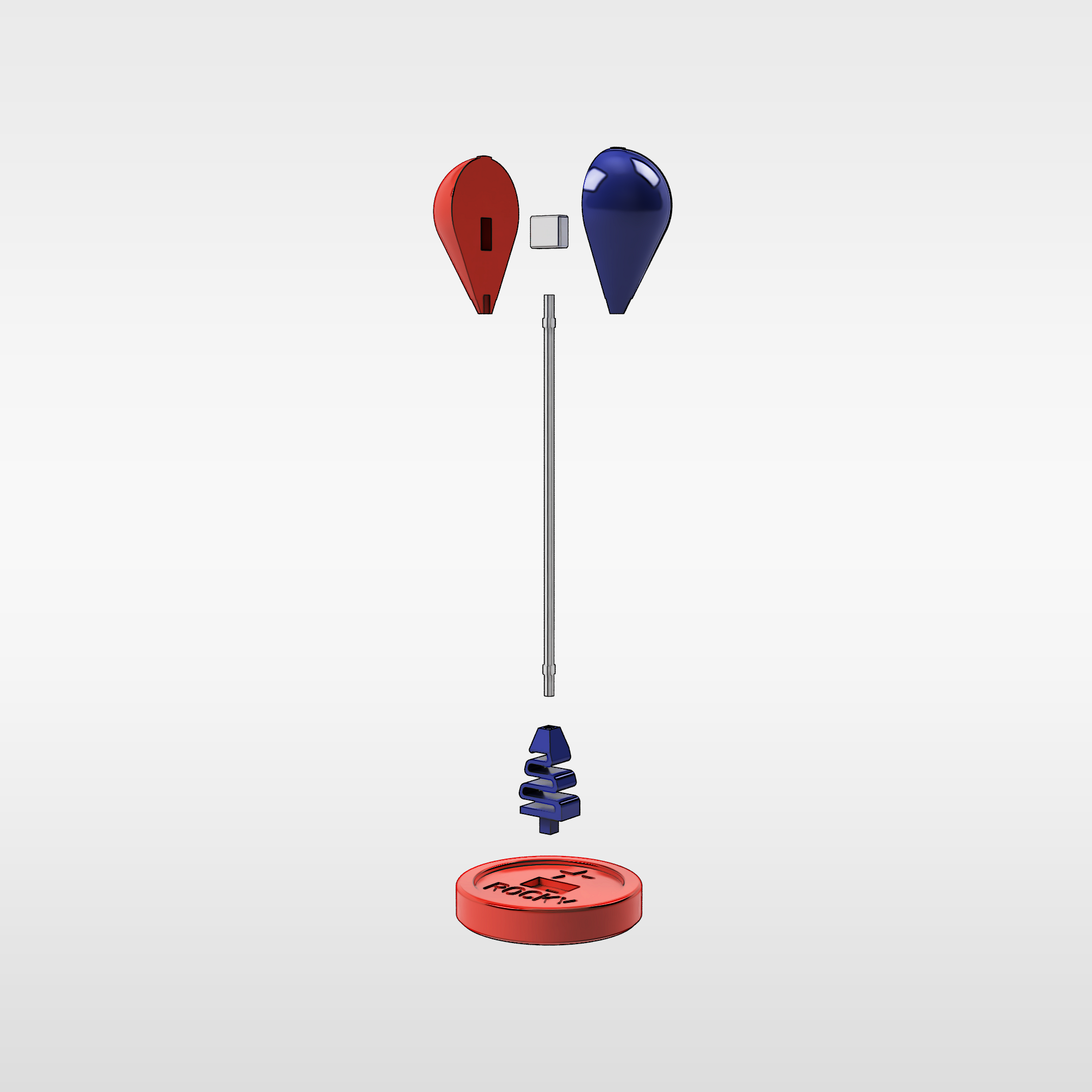 Springy Punching Ball Kit (Bobblehead) by cewo | Download free STL ...