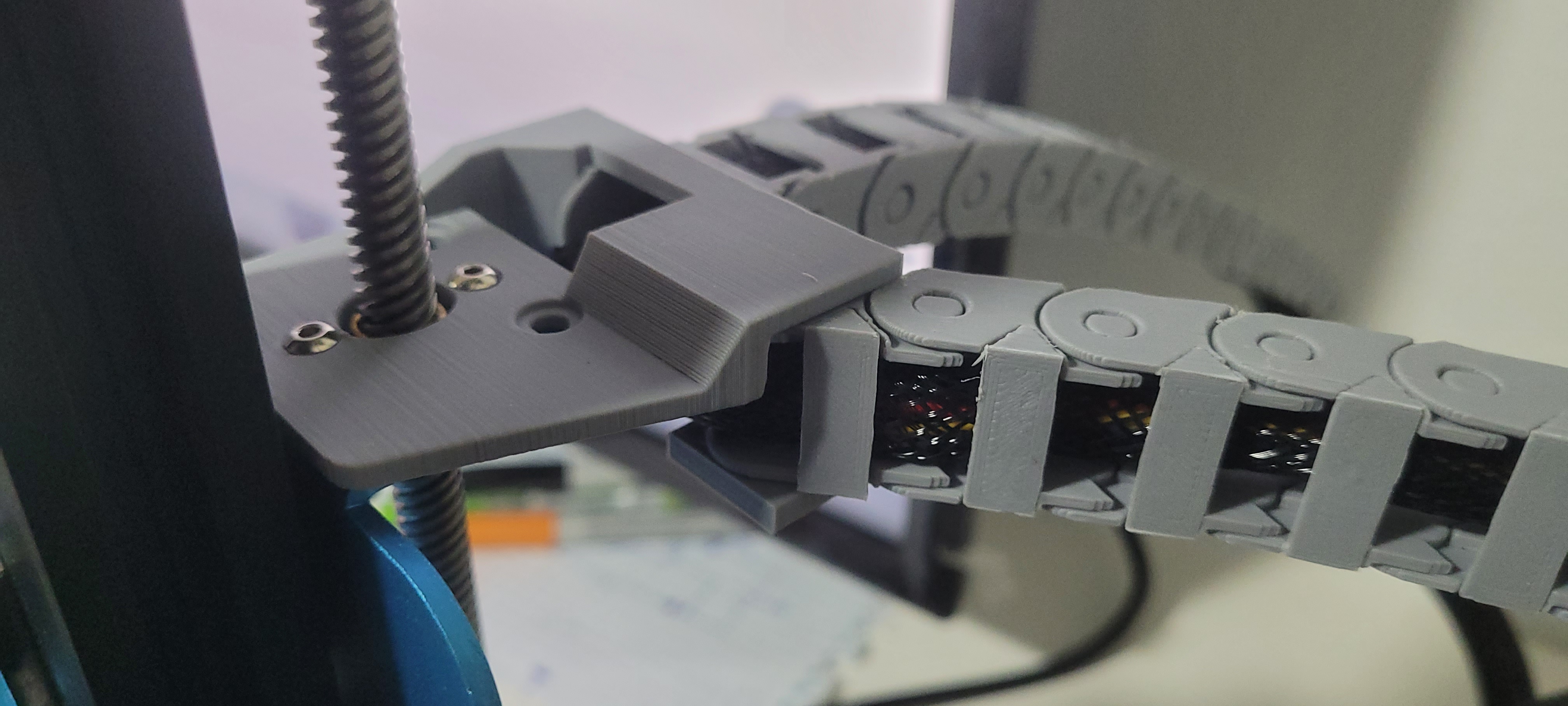 Extruder and Gantry support for 20mm cable chain link by AB | Download ...
