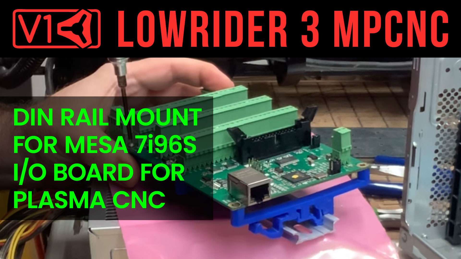 DIN Rail Mount for MESA 7i96S I/O card for Plasma CNC (v1.0.0) by Doug ...