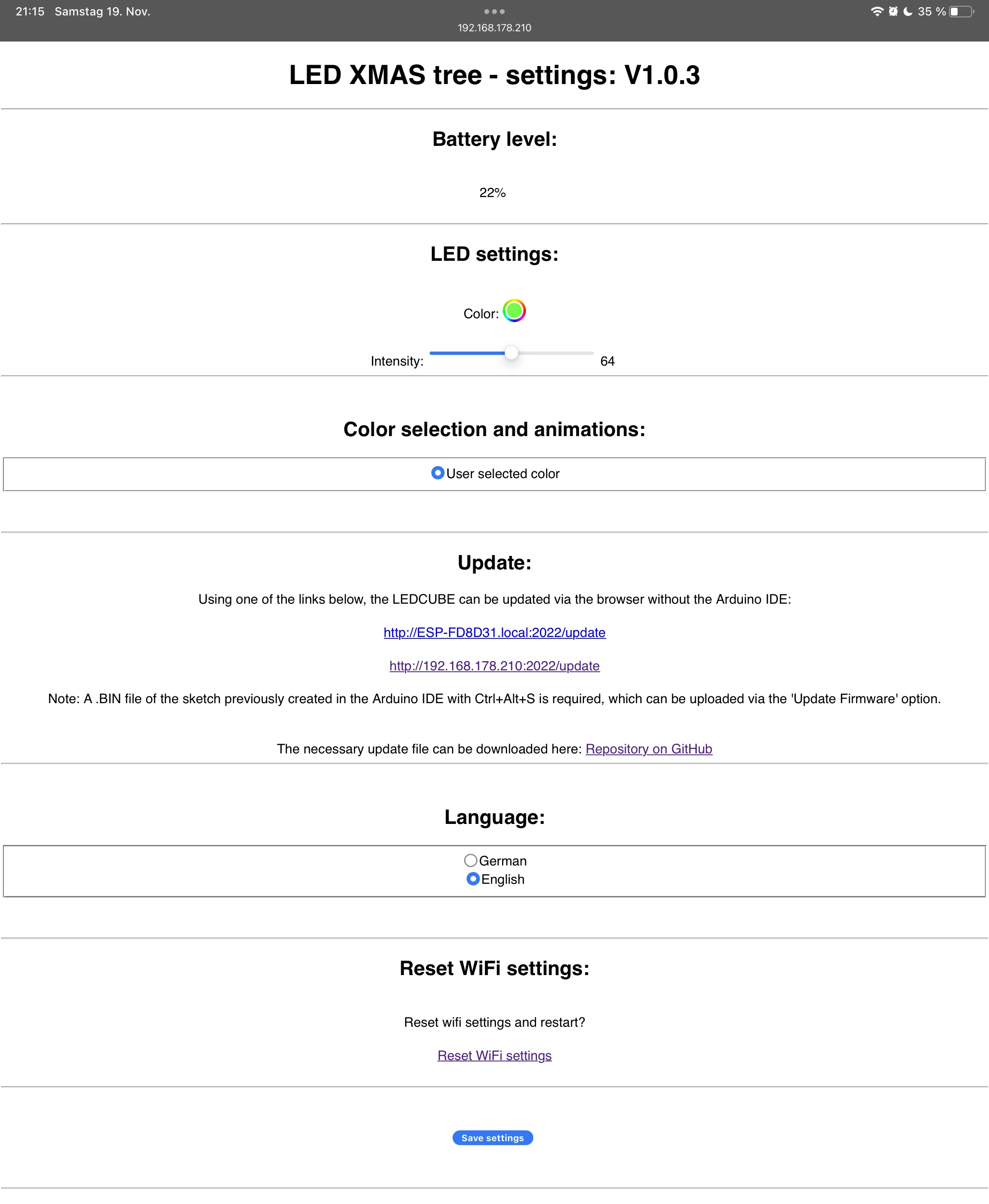XMAS tree with LED control via web by AWSW | Download free STL model ...