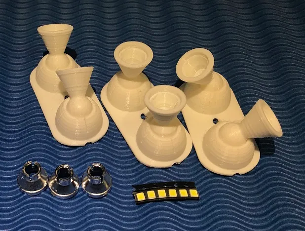 mini LED twin raylight spot 20x20x22mm with moveable ball head by ...