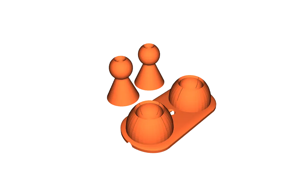 mini LED twin raylight spot 20x20x22mm with moveable ball head by ...