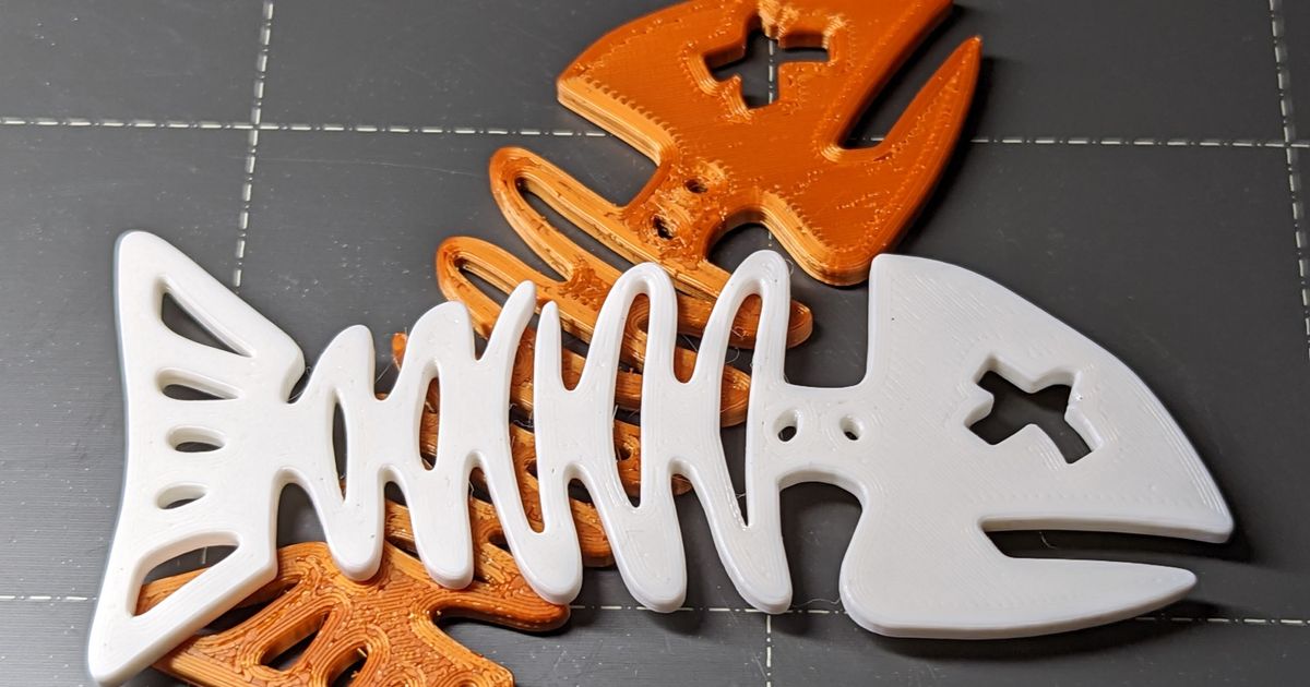 Cartoon style fish skeleton by truvazia | Download free STL model ...