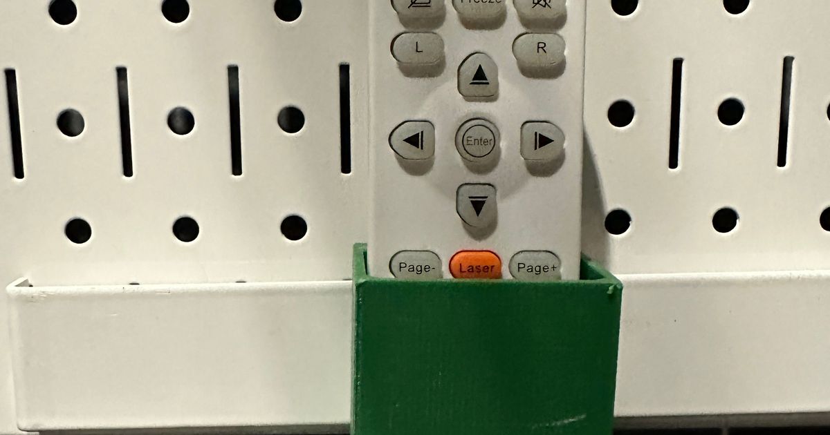 Wall control remote holder by Threehanded | Download free STL model ...
