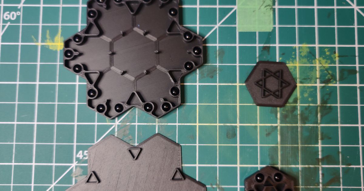 multi-hex - Magnetic Tabletop Tiles by randin | Download free STL model ... multi-hex - Magnetic Tabletop Tiles by randin | Download free STL model ...