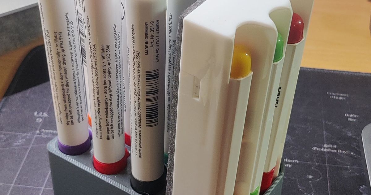 Whiteboard Marker holder by flowmingo | Download free STL model ...