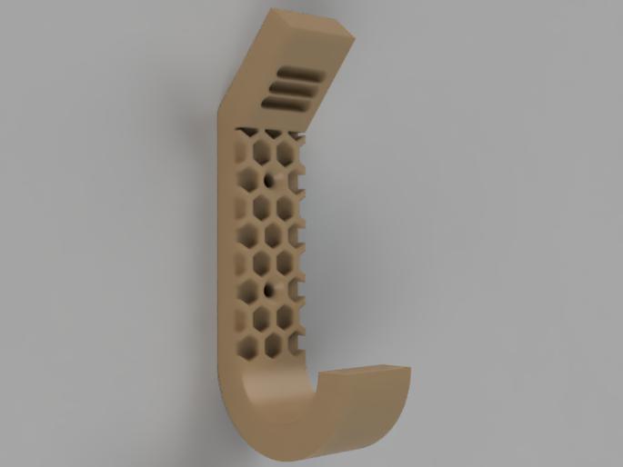 Hexagonal Wall Hanger by Rudolf Mašek | Download free STL model ...