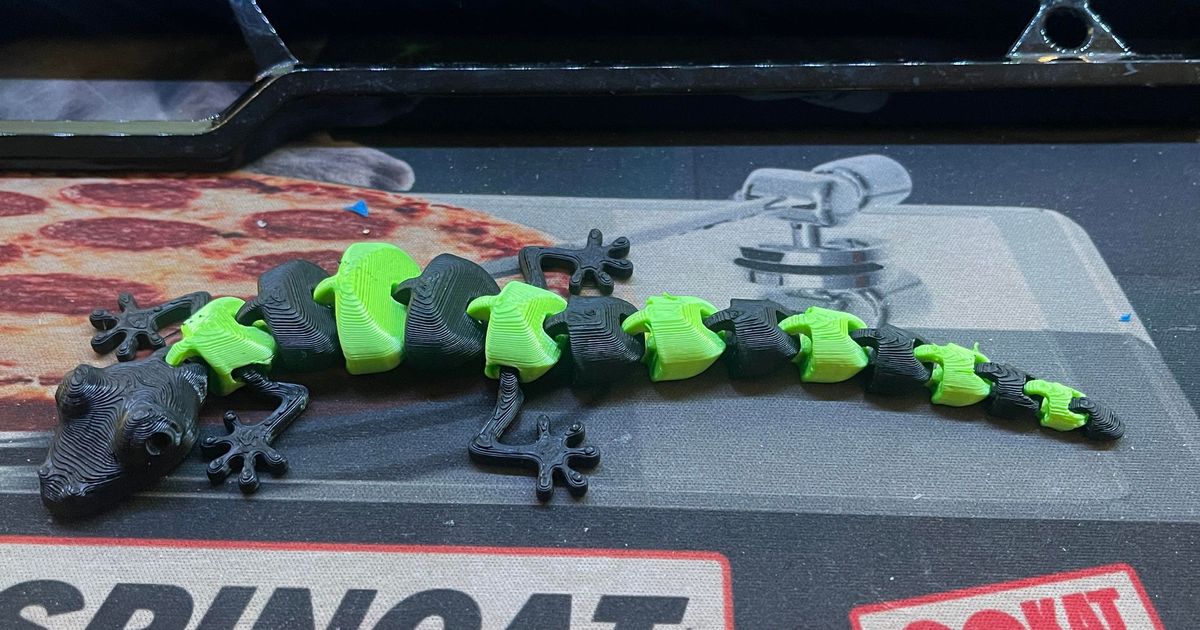 Dual Color Flexi Gecko por BH__3D | Descargar modelo STL gratuito ...
